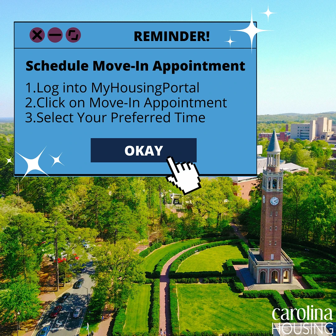 Move-In Appointments | UNC Family Experience